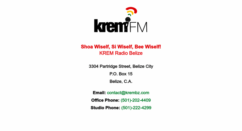 Access krembz.com. Belize Radio Station | Live steaming | - Krem FM