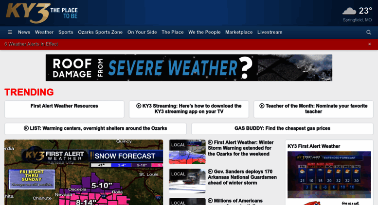 Access kspr.com. KY3 | Springfield, MO | News, Sports, Weather