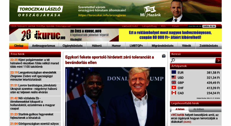 Access kuruc.info. Kuruc.info