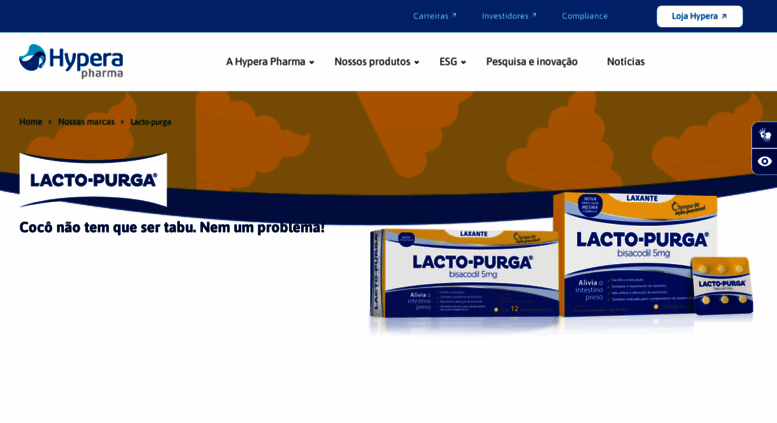 Access lactopurga.com.br. LACTO-PURGA