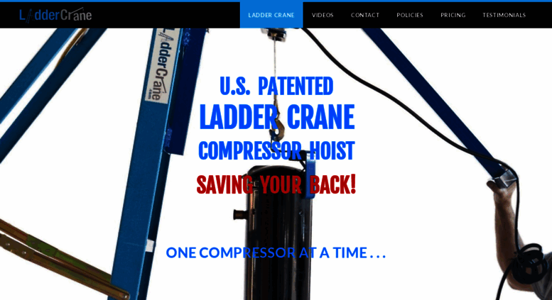 Access laddercrane.com. Ladder Crane Compressor Hoist Watch The Video ...
