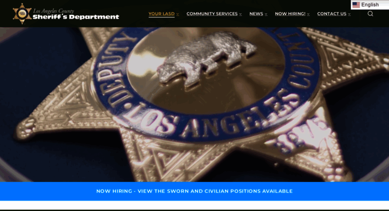 Access lasd.org. A Tradition of Service | Los Angeles County Sheriff's ...