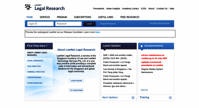 Access lawnet.com.sg. LawNet