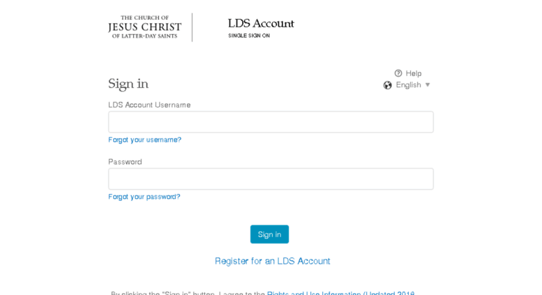 Access ldsaccount-classic.lds.org. Sign in