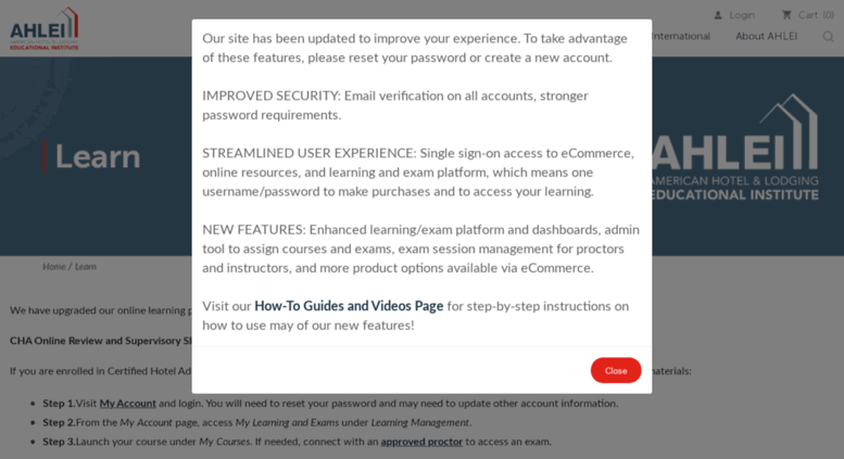 Access learn.ahlei.org. Learn - American Hotel & Lodging Educational ...
