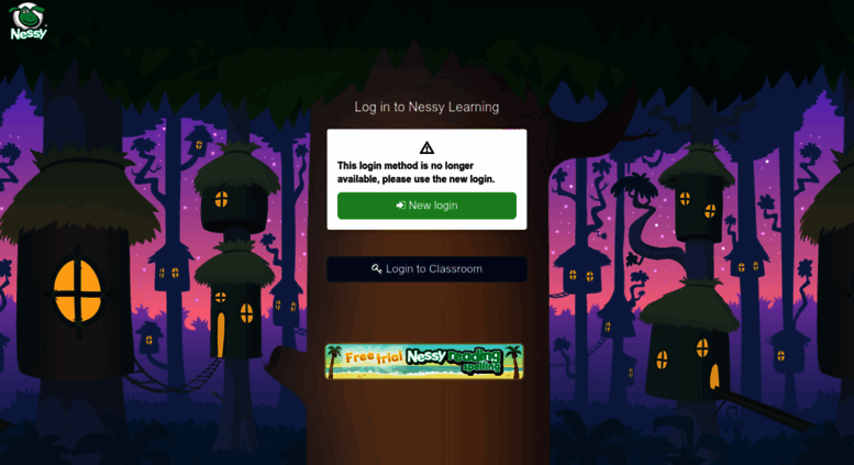 Access learn.nessy.com. Log in to play and learn