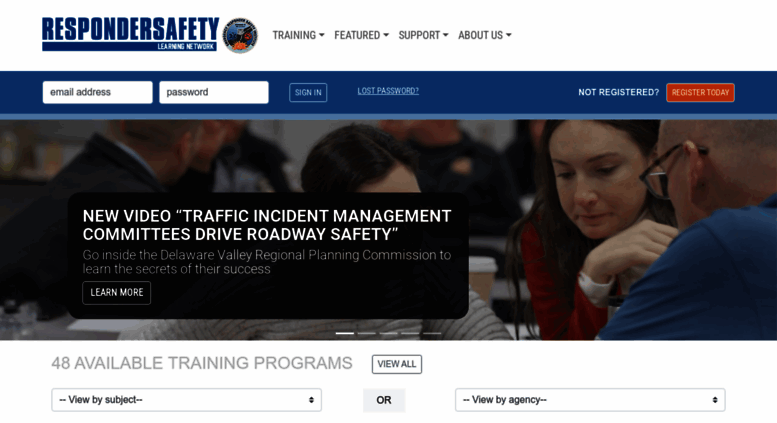 Access learning.respondersafety.com. Responder Safety, Training ...