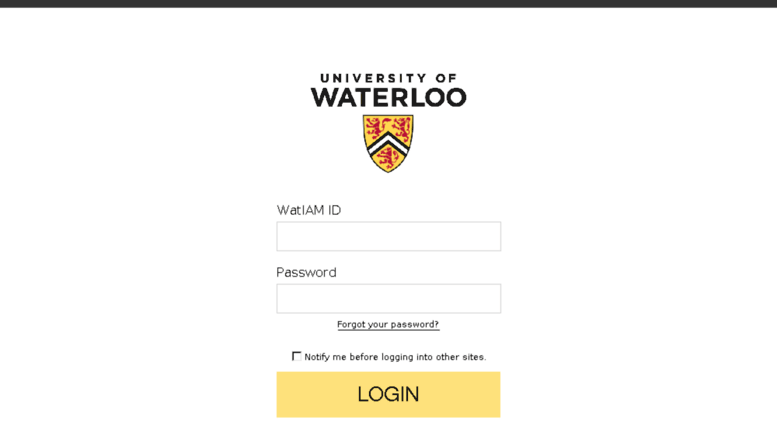 Access learntools.uwaterloo.ca. University of Waterloo – Central ...