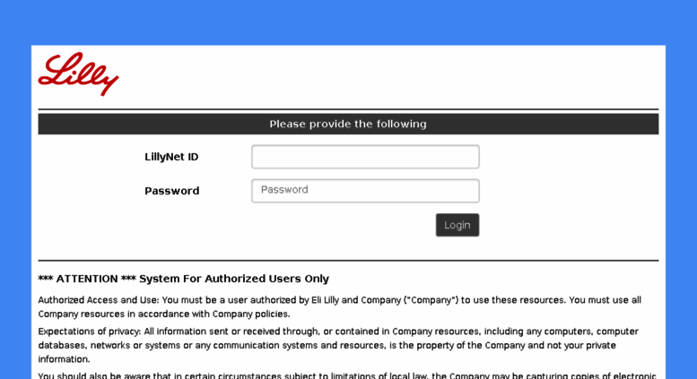 Access lilly.service-now.com. Lly - IT Service Management Suite