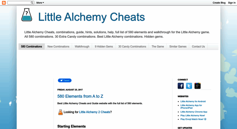 Access littlealchemyhint.blogspot.fr. Little Alchemy Cheats - 580 ...