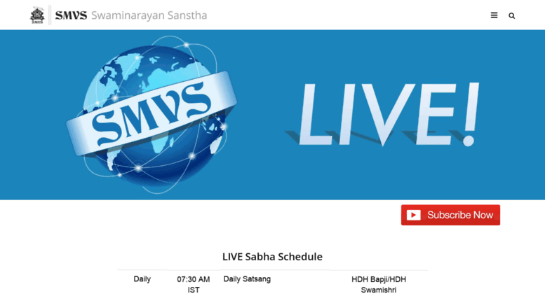 Access live.smvs.org. Swaminarayan Mandir Vasna Sanstha - SMVS