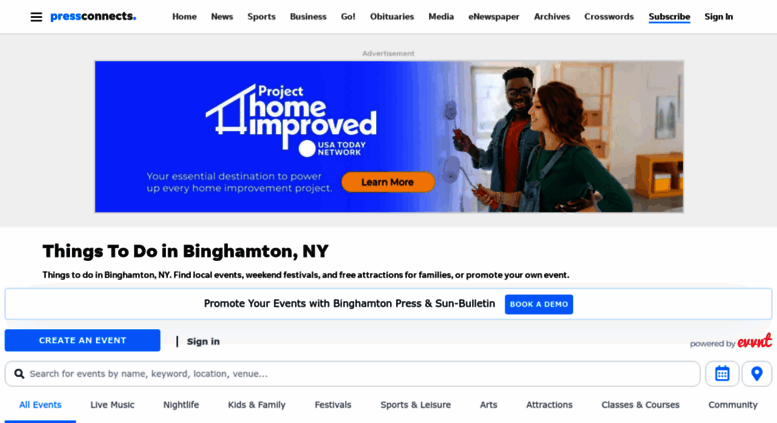 Access localsearch.pressconnects.com. Upcoming Events in Binghamton, NY ...