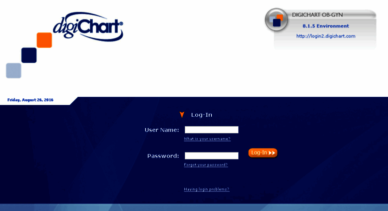 Access login2.digichart.com.