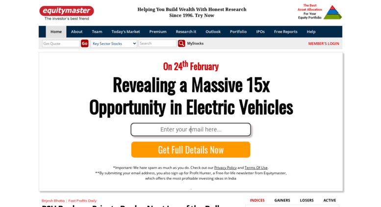 Access m.equitymaster.com. Equitymaster - Get Unbiased Equity Research ...