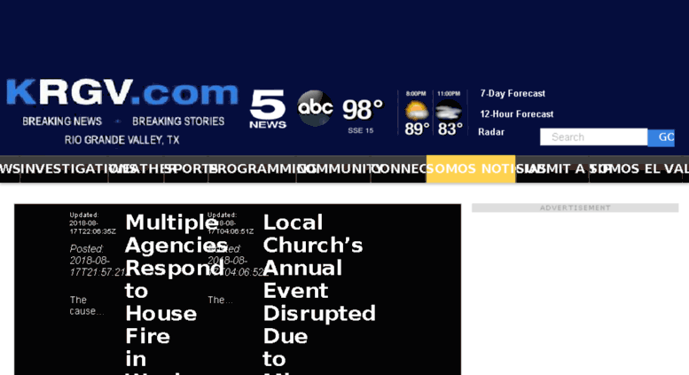 Access m.krgv.com. KRGV CHANNEL 5 NEWS - The Rio Grande Valley's News ...
