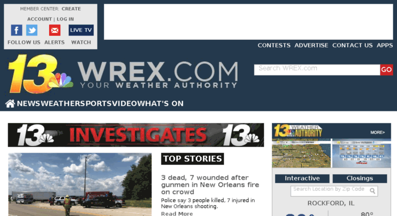 Access m.wrex.com. Home - WREX.com – Rockford’s News Leader