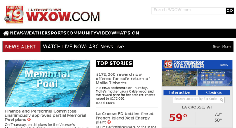 Access m.wxow.com. Home - WXOW News 19 La Crosse, WI – News, Weather ...