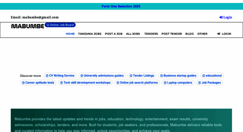 Access mabumbe.com. Mabumbe: Nafasi za kazi 2021 - Jobs in Tanzania ...