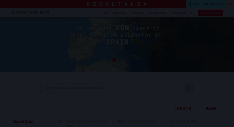 Access mapasinteractivos.didactalia.net. Mapas Interactivos de Didactalia