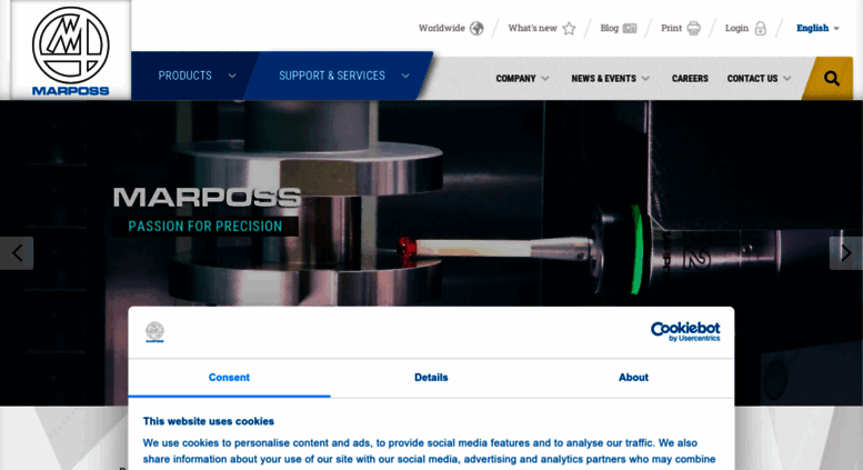 Access marposs.com. Precision equipment for measurement, inspection and ...