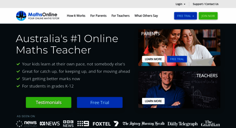 Access mathsonline.com.au. MathsOnline - Maths Tuition For All ...