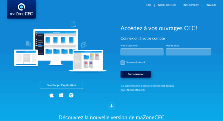 Access mazonecec.ca. Connexion