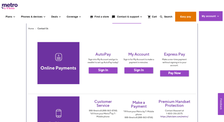 Access metropcs.rewardpromo.com. Contact Info & Links to Pay Bill ...