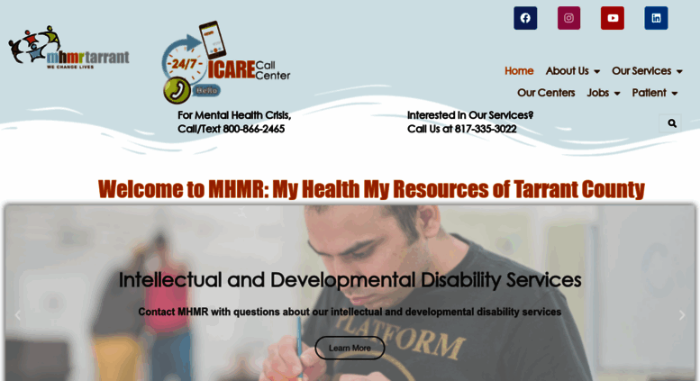 Access mhmrtarrant.org. MHMR Tarrant County - We are here to help