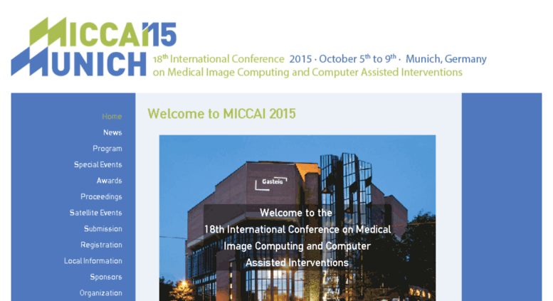 Access miccai2015.org. MICCAI 2015 - 18th International Conference on ...