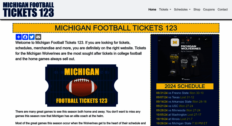 Access michiganfootballtickets123.com. Michigan Football Tickets 123 ...