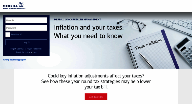 Access mlol.ml.com. Merrill Lynch Login