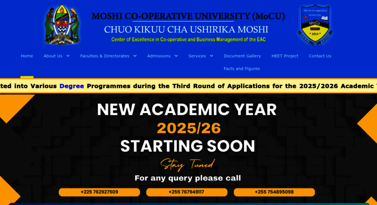 Access mocu.ac.tz. Moshi Co-operative University – Centre of Excellence ...