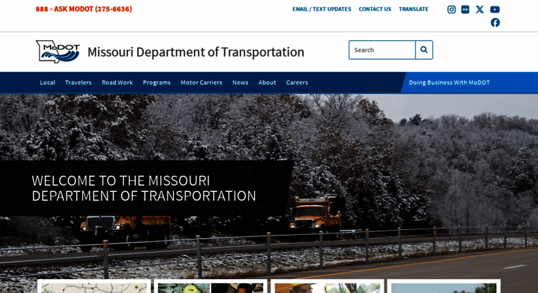 Access modot.mo.gov. Home Page | Missouri Department of Transportation