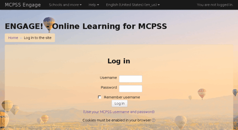 Access moodle.mcpss.com. ENGAGE! - Online Learning for MCPSS: Log in to ...