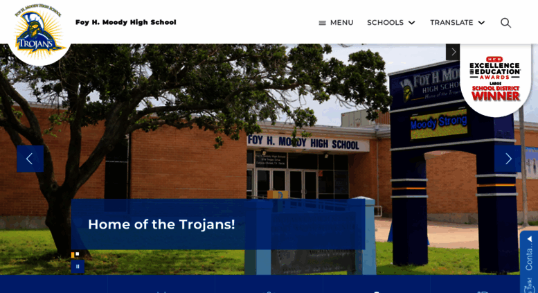 Access moody.ccisd.us. Foy H. Moody High School