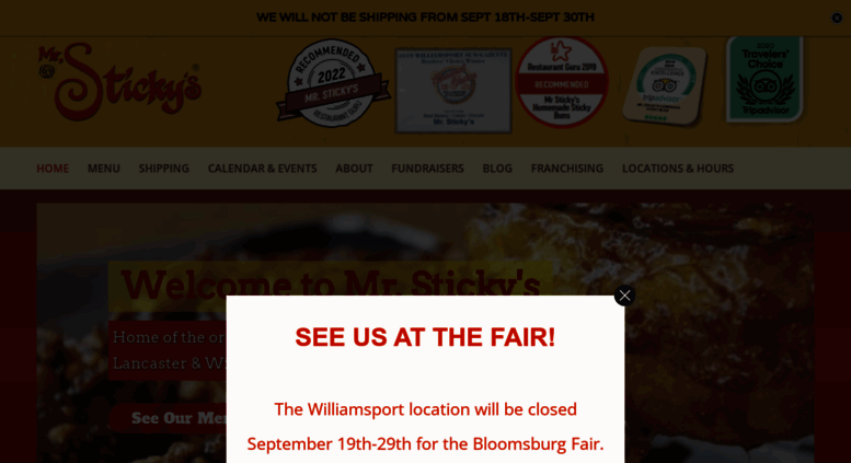 Access mrstickys.net. Mr. Sticky's Famous Sticky Buns - Williamsport ...