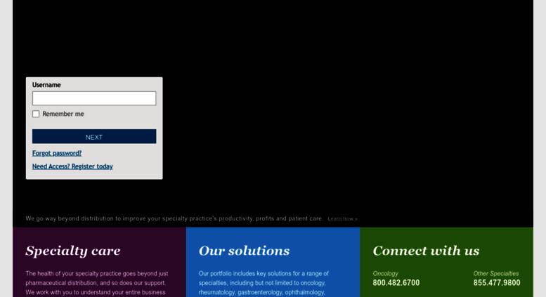 Access mscs.mckesson.com. McKesson Specialty Health