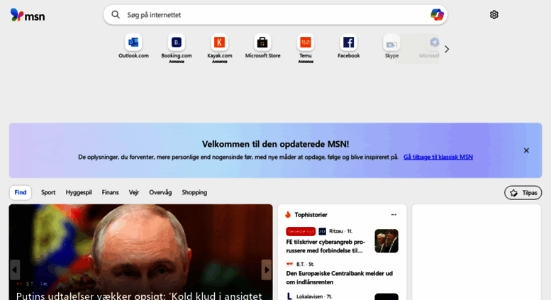 Access msn.dk. MSN Danmark | Nyheder, Hotmail, Outlook, Vejret og Horoskop