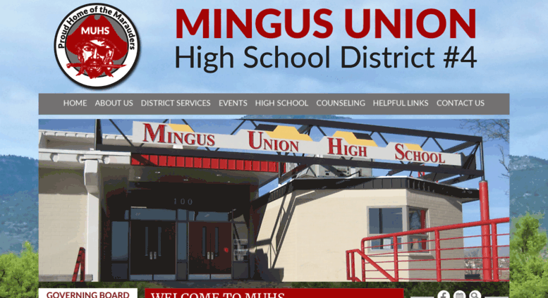 Access muhs.com. Home - Mingus Union High School District