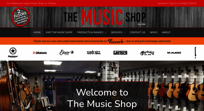 Access musicshopinverness.co.uk. Home - The Music Shop