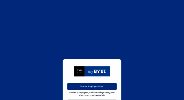 Access my.byui.edu. Guest | BYU-Idaho's Personalized Access