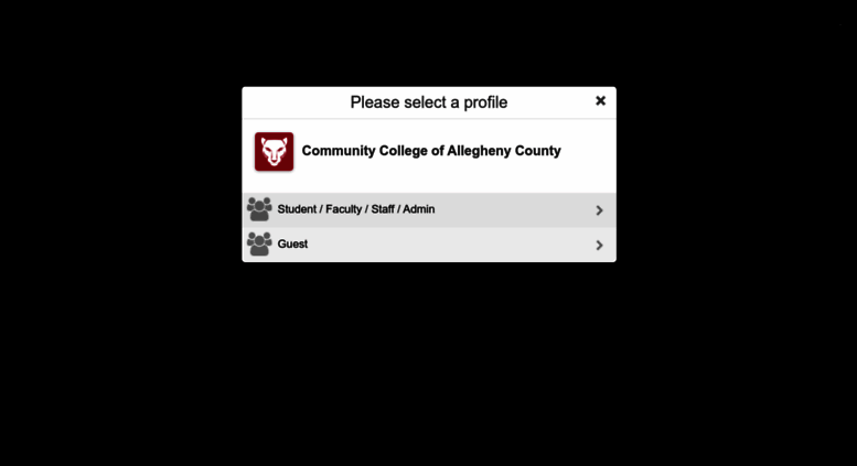 Access my.ccac.edu. Sign In