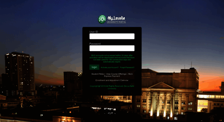 Access my.dlsu.edu.ph. My DLSU Login