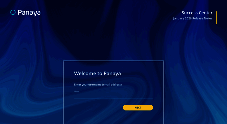 Access my.panaya.com.