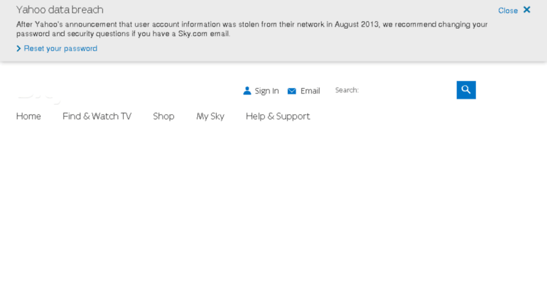 Access my.sky.com. Sign in to your Sky account