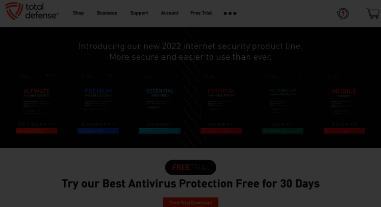 Access my.totaldefense.com. Total Defense | Antivirus & Internet ...