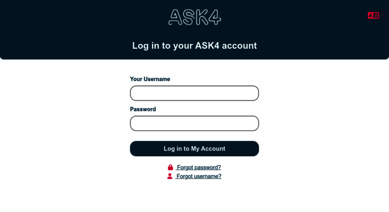 Access myaccount.ask4.com. My Account