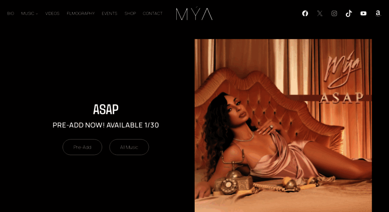 Access myamya.com. Mýa – Official Website of Grammy Winning Recording ...