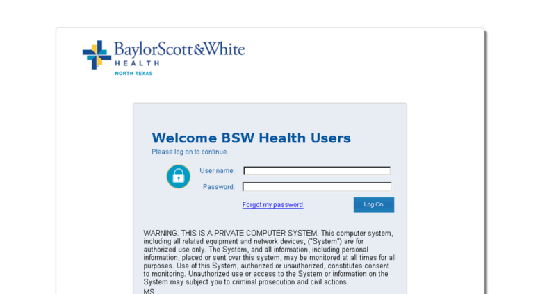 Access myapps.mybaylor.com. Baylor Scott & White Health Log In