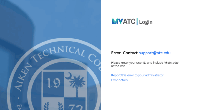 Access myatc.atc.edu. Sign In
